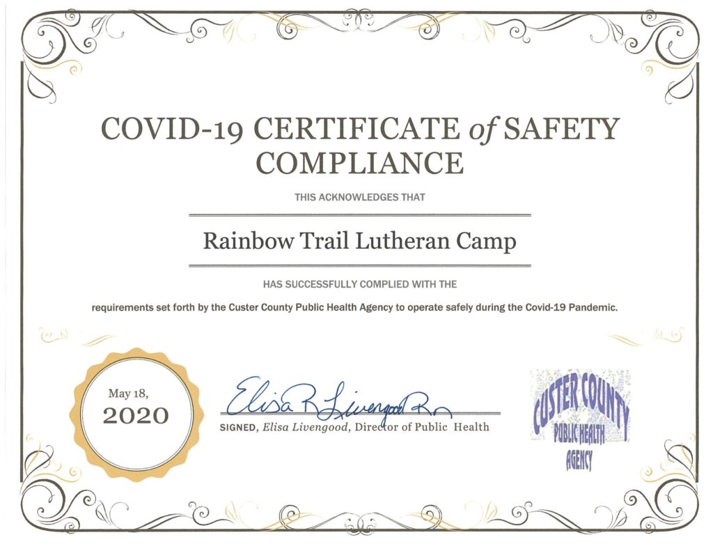 COVID-19 and Summer « Rainbow Trail Lutheran Camp